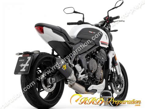Ligne Déchappement Arrow Veloce Aluminium Dark Pour Triumph Trident