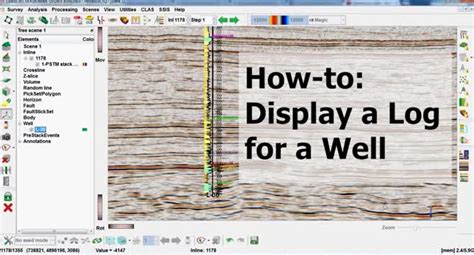Opendtect Data Well Geophysics Visualization Marieke Van Hout