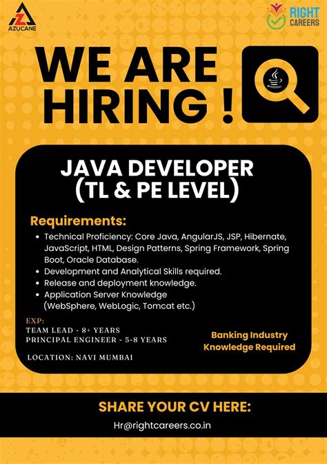 Javadevelopers Supportconsultant Immediatejoiners Bankingdomain