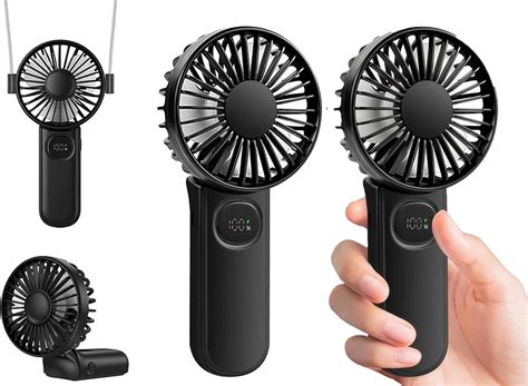 2 Packs Portable Handheld Fan Personal Hand Held Fan For