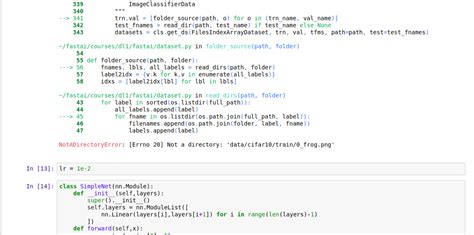 Not A Directory Error In Cifar10 Exercise Part 1 2018 Fastai