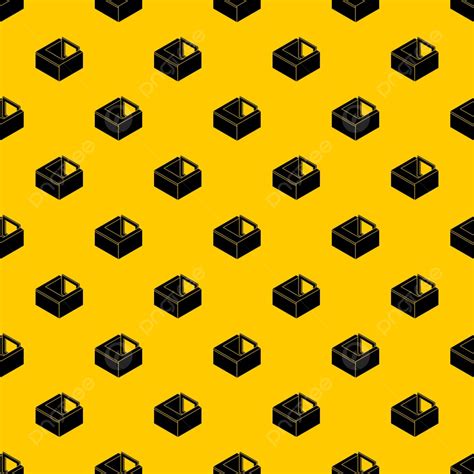 Basement Window Frame Pattern Seamless Vector Repeat Geometric Yellow