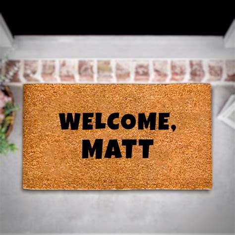 Welcome Matt Welcome Mat Funny Welcome Mat Unique Doormat Welcome