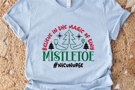 Believe In The Magic Of Tiny Mistletoe Graphic By Dollarsmart