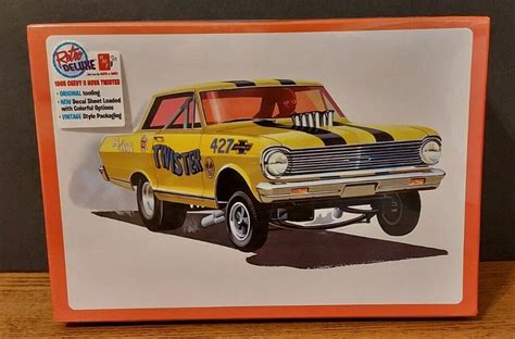 Amt ~ 1965 Chevy Ii Nova Awb Twister Funny Car ~ Model Kit 125 ~ New In Box 4680127968