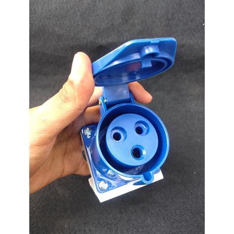 Socket 3pin 32a Surface Mounting Wall Socket 3pin 32 Amper 32a 3pin Original Female Female