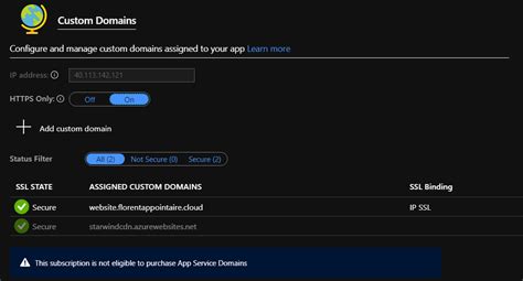 Secure An Azure Webapp With Ssl For Free