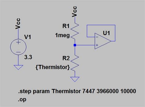 Using A Thermistor For An Input To An Adc Rece