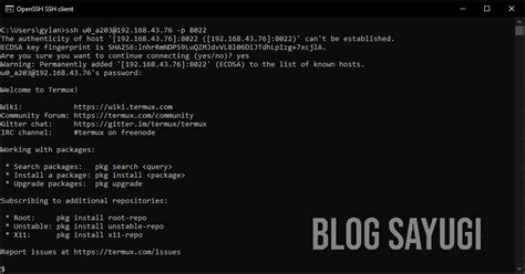 Cara Install Dan Akses Ssh Server Android Melalui Termux Dan Akses Via