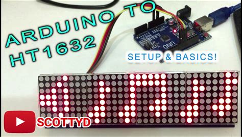 couldn t find a video explanation on ht1632 to arduino so i made one link in comments r