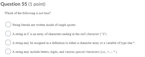Solved Question 52 1 Point The C Source File Containing