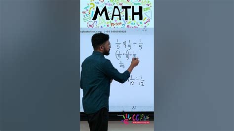 Maths Tricks Bodmas Rule Fraction Cc Plus Youtube