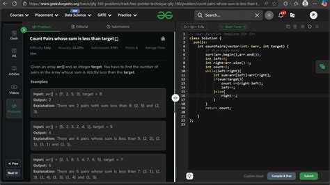 Gfg160 Geekstreak2025 Geeksforgeeks Dsa Problemsolving Priyal Pundir