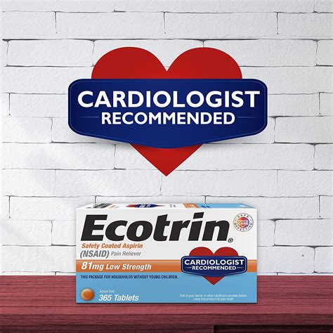Ecotrin Low Strength Aspirin 81mg 150 Safety Coated Tablets Buy Now With Express