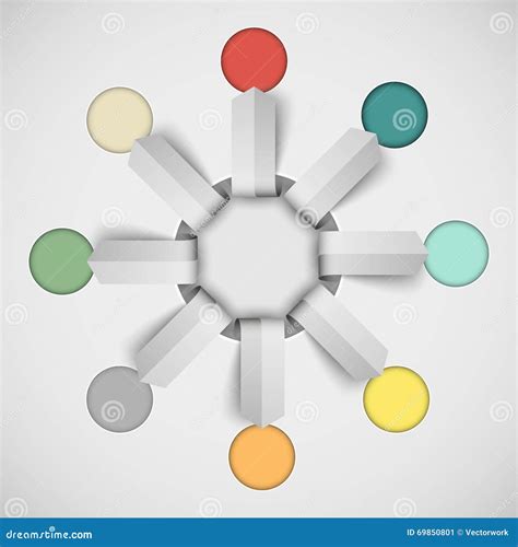 Infographics Element Circular Design For Presentations Stock Vector Illustration Of Modern
