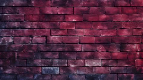 Premium Ai Image Close Up Of A Brick Wall In Ruby Colors