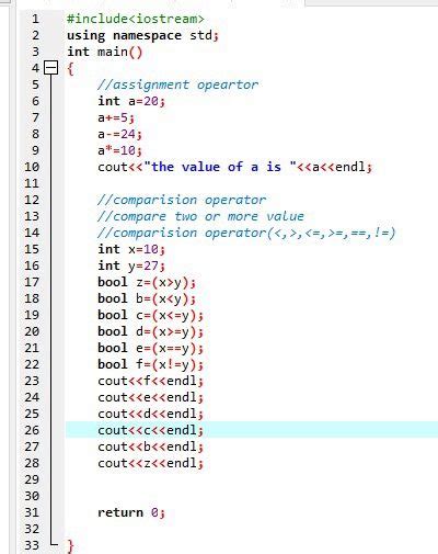 C Programming Data Type Int Integerbool And Operators Assignment