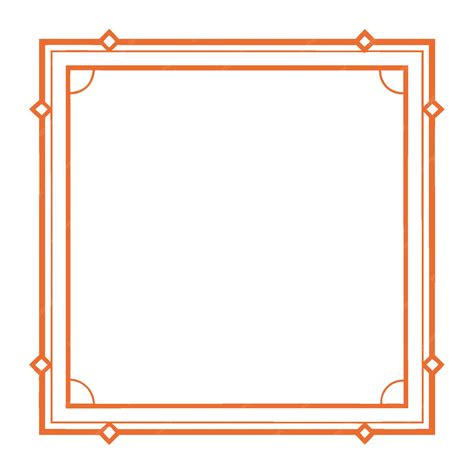 Premium Vector Decorative Ornamental Square Frame Border With