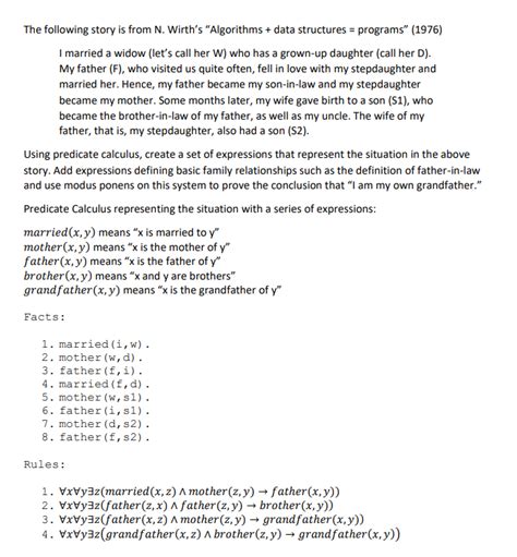 Solved The Following Story Is From N Wirths “algorithms