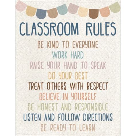 Everyone Is Welcome Classroom Rules Chart The Fun Company