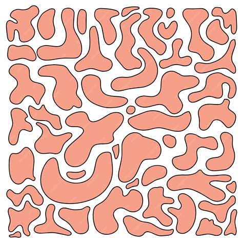 Premium Vector Irregular Background Of Amorphous Liquid Colored Spots Of Organic Liquid