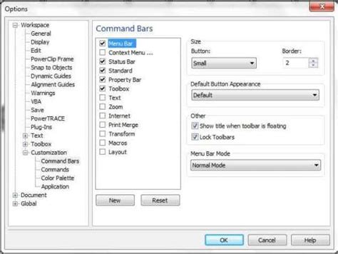 Memunculkan Menu Yang Hilang Di CorelDraw Candra Junie