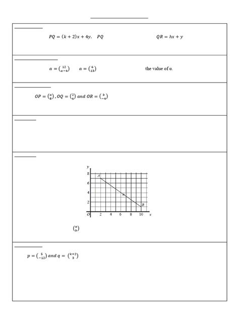 Revision Vectors 1 Pdf Euclidean Vector Elementary Geometry