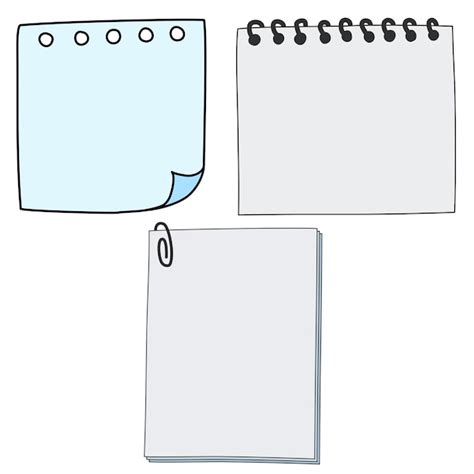 Premium Vector Memo Pad Doodle