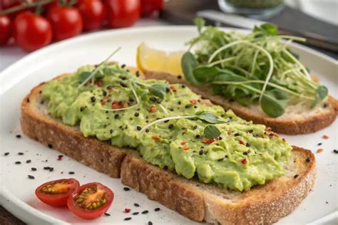 Whole Wheat Toast With Avocado To Eat Healthy