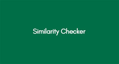 Free Similarity Checker For Dissertations Essays And Papers