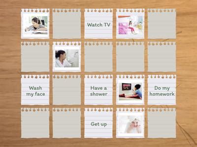 Routine memory game Recursos didácticos