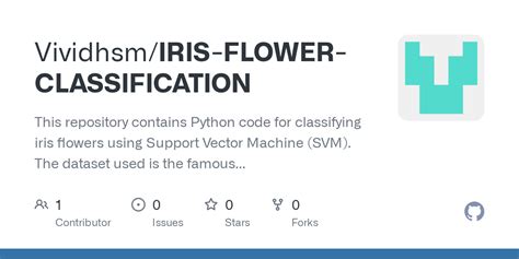 Github Vividhsmiris Flower Classification This Repository Contains Python Code For