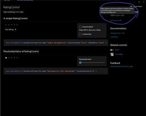 Rating Control Page Source Code Links Are Incorrect · Issue 532 · Microsoftwinui Gallery · Github