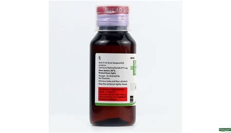 Buy Allercet Syrup 60 Ml Online At Best Prices Wellness Forever