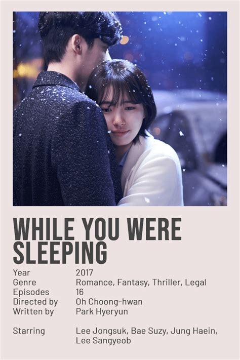 While You Were Sleeping Kdrama Poster Korean Drama Series Korean