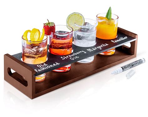 Ksestor의 프리미엄 음료 비행 보드 유리 마가리타 잔 칵테