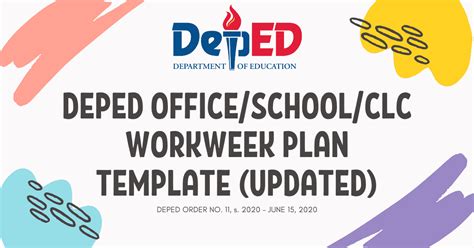 DepEd Office Babe CLC Workweek Plan Template DepEd Order No 11 S 2020 TeacherPH