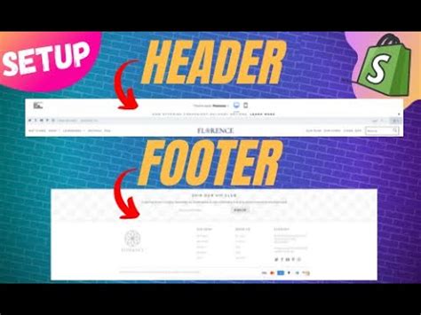 How To Setup Shopify Headers And Footers YouTube