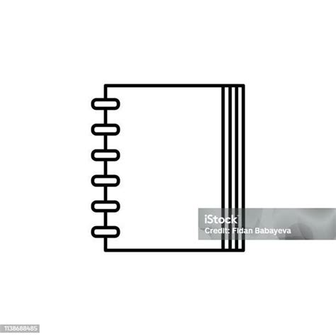 노트 의제 주소록 아이콘 교육의 요소 그림입니다 기호와 기호는 웹 로고 모바일 앱 Ui Ux에 사용할 수 있습니다 검은색에 대한 스톡 벡터 아트 및 기타 이미지 Istock