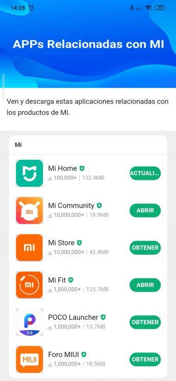 qué es getapps qué función tiene en tu xiaomi y como descargar si no actualiza