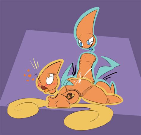 Rule 34 Anthro Blush Breast Press Cum Cum Drip Fan Fan Rotom Female Female Rotom Heart Laying