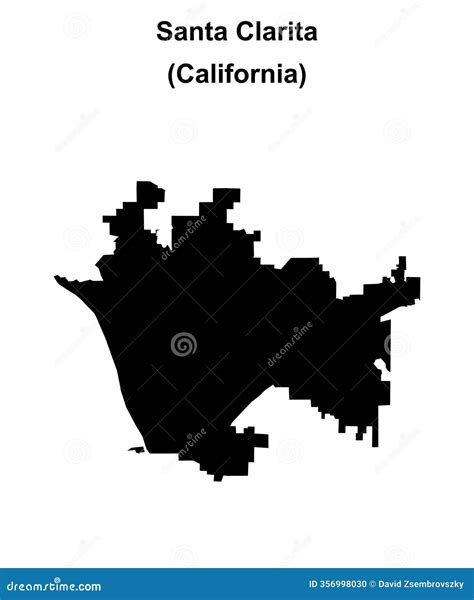 Santa Clarita Area Map With Labels And Neighborhoods One Color