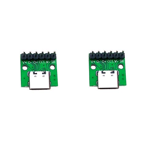 USB Type C Breakout Board Female USB C PCB Plate MKTechnic