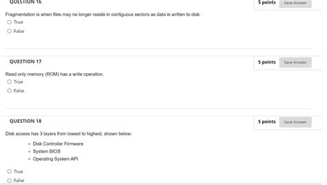 Solved Fragmentation Is When Files May No Longer Reside In