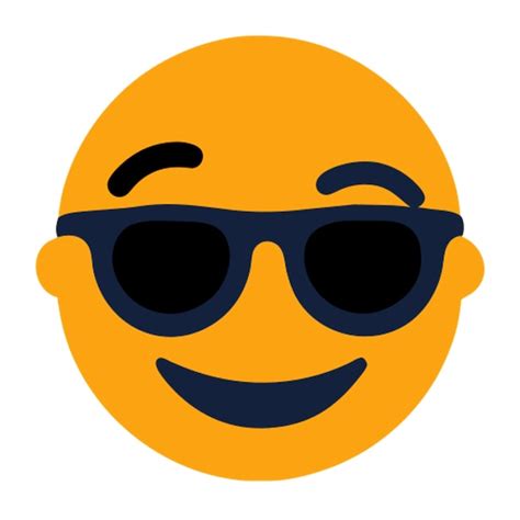 Premium Vector Wink Emoji Icon Colored Shapes