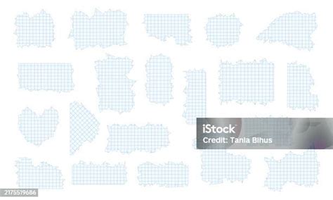 가장자리가 고르지 않은 찢어진 종이 시트 세트 찢어진 사각형 종이 벡터 일러스트레이션 0명에 대한 스톡 벡터 아트 및 기타 이미지 0명 가장자리 개체 그룹 Istock