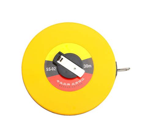 得力纤维皮尺卷尺30米圆盘尺子测量工具软尺工程纤维卷尺盒尺 高强度纤维卷尺 融创集采商城