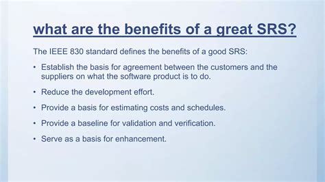 SRS Software Requirement Specification PPTX Operating Systems Computer Software And