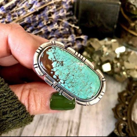 Large Turquoise Ring Etsy