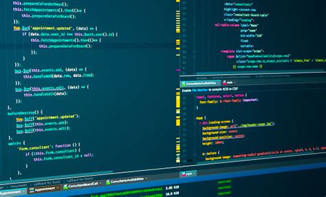 รหัสโปรแกรม Javascript Html Css ของไซต์ การพัฒนาเว็บ ขั้นตอนการทํางานโปรแกรมเมอร์ สคริปต์รหัสต้น